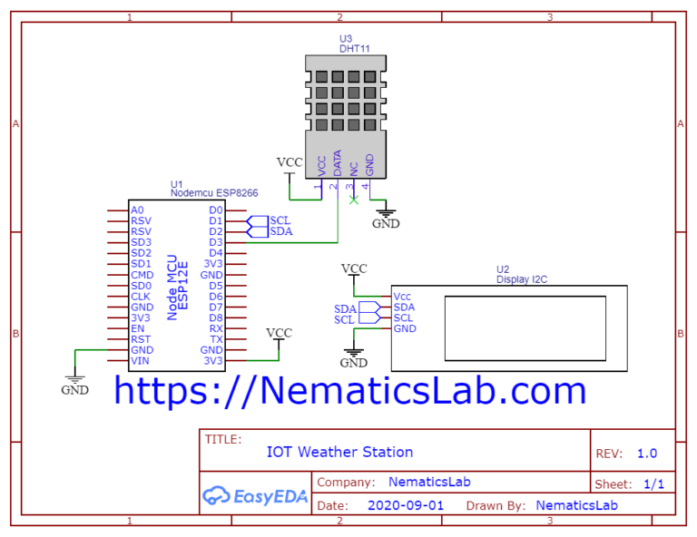 DIY IOT weather station | Arduino | Blynk - NematicsLab